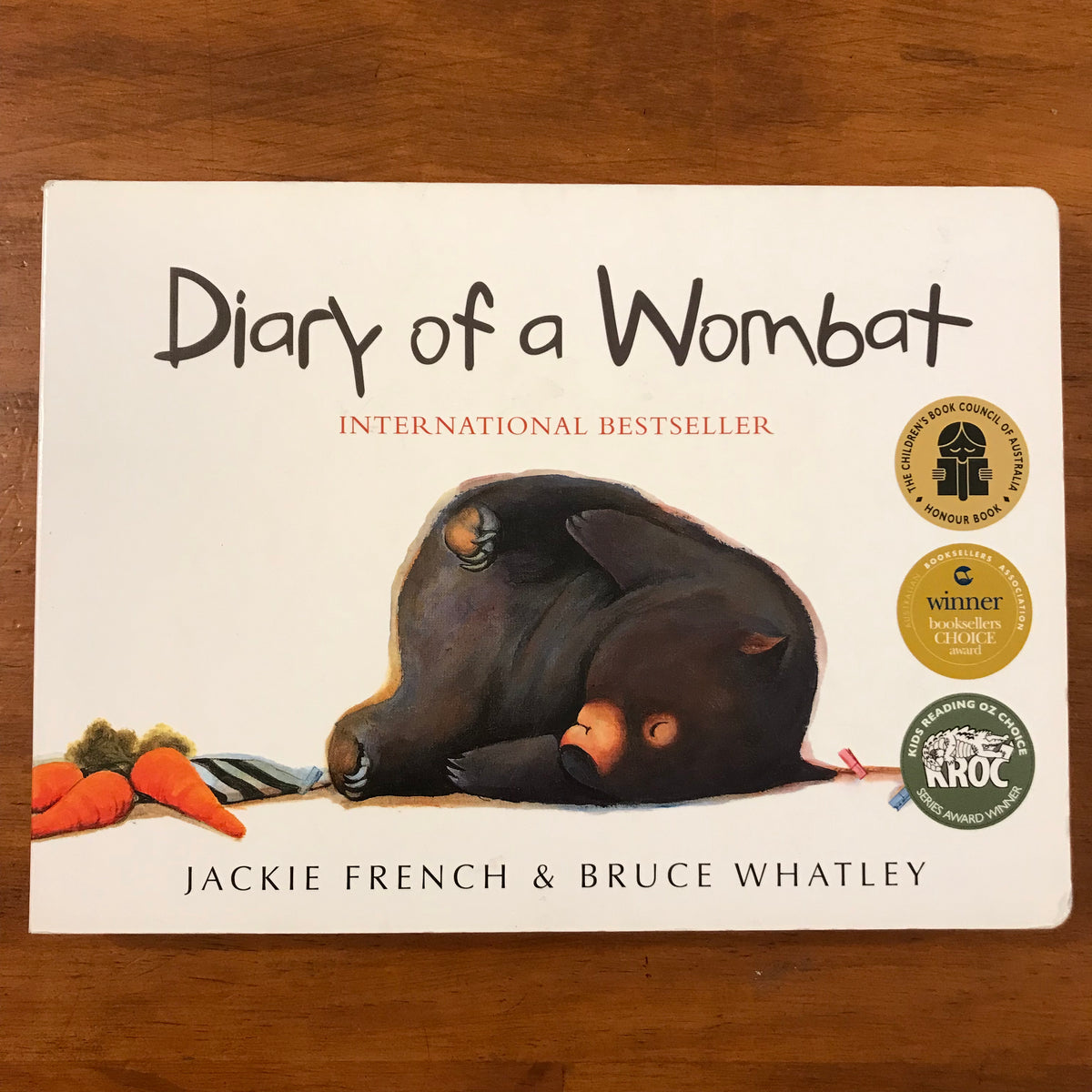 French, Jackie - Diary of a Wombat (Board Book) – Mockingbird Lounge