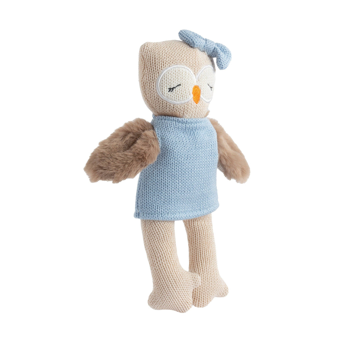 Knitted Animal Toy - Ollie the Owl – Mockingbird Lounge