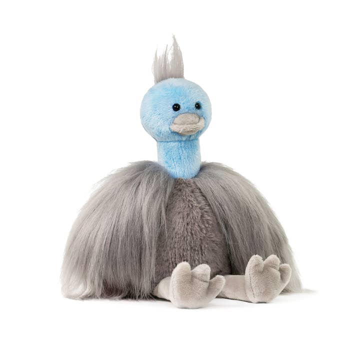 OB Designs - Little Soft Angora Plush Toy - Emery Emu – Mockingbird Lounge