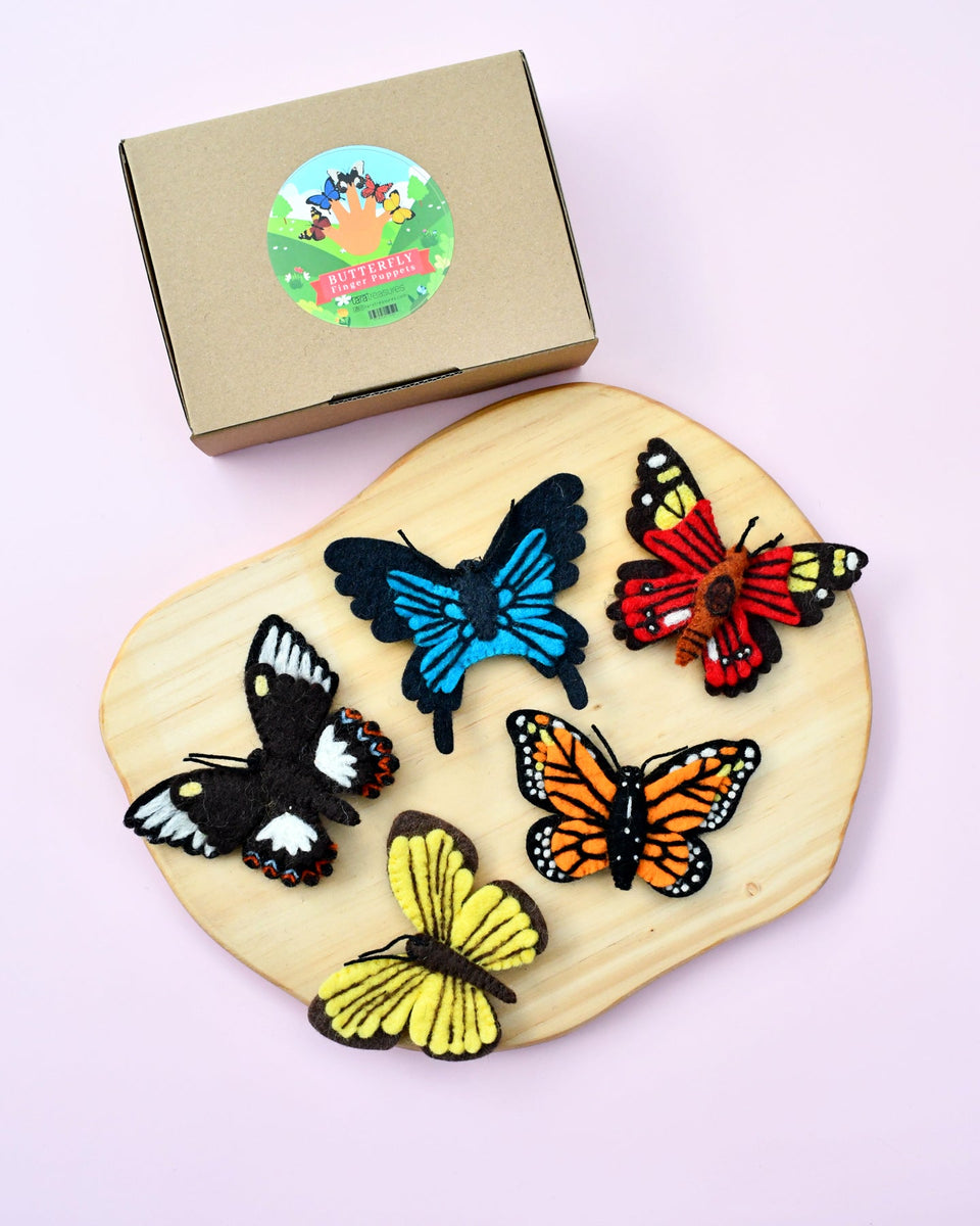 Felt Finger Puppets - Butterflies – Mockingbird Lounge