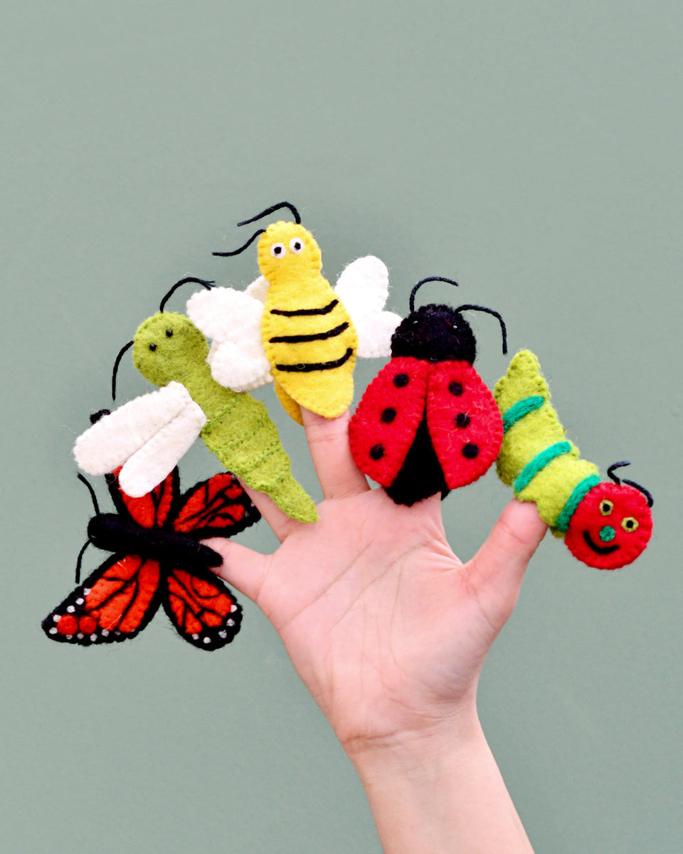 Felt Finger Puppets - Insects and Bugs – Mockingbird Lounge