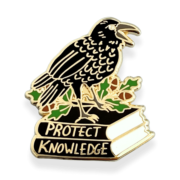 Jubly Umph Lapel Pin - Protect Knowledge – Mockingbird Lounge