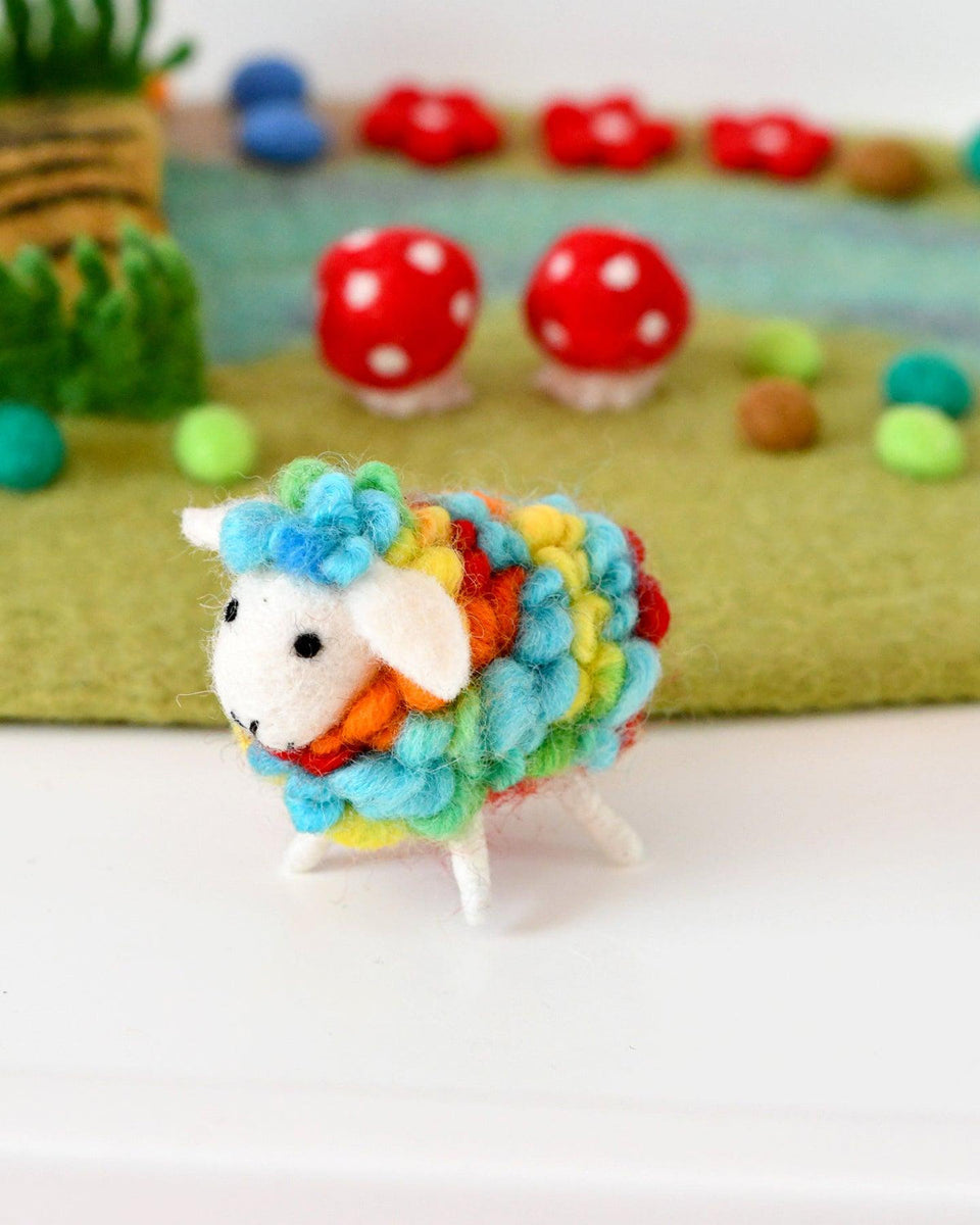 Felt Toy - Rainbow Sheep – Mockingbird Lounge