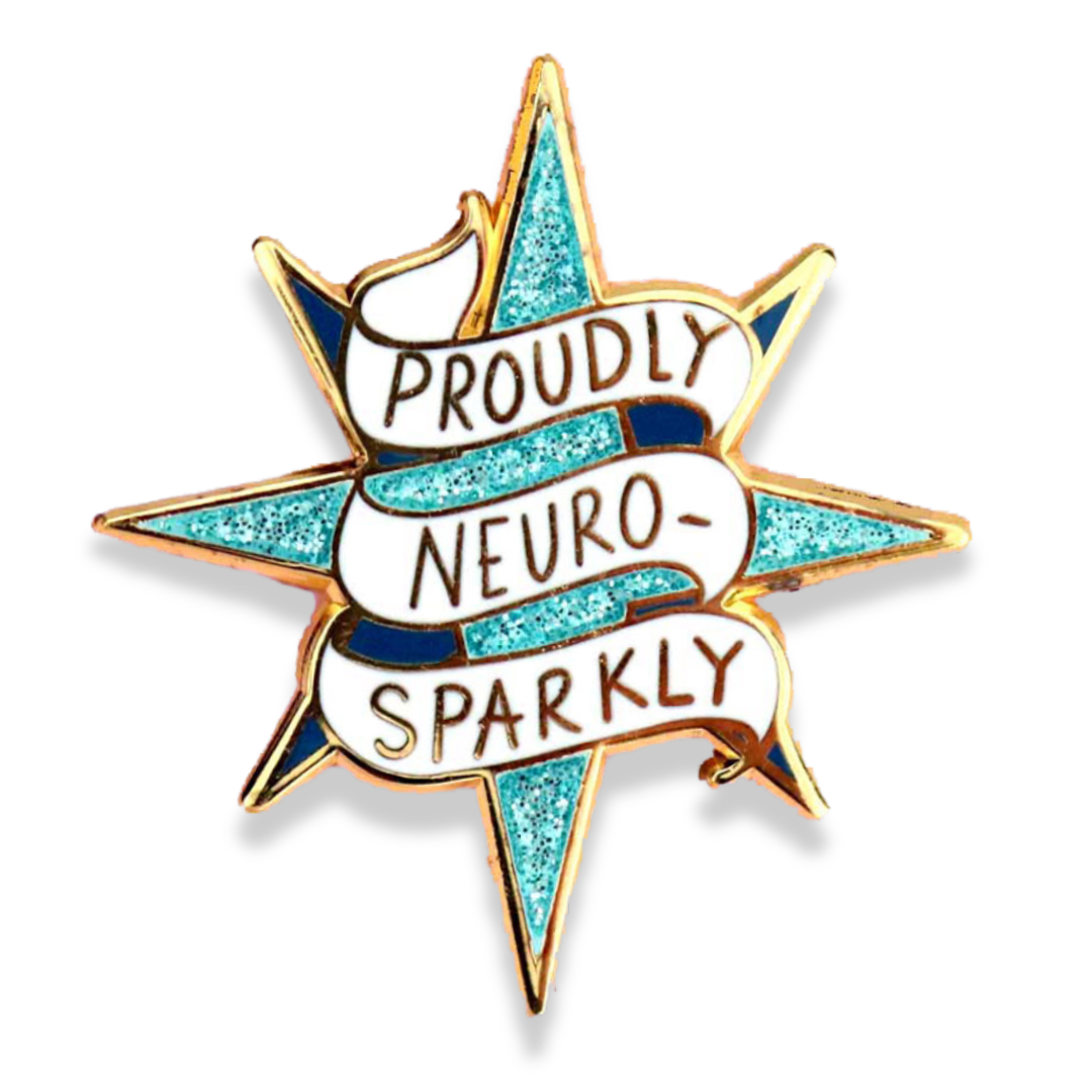 Jubly Umph Lapel Pin - Proudly Neuro-Sparkly – Mockingbird Lounge