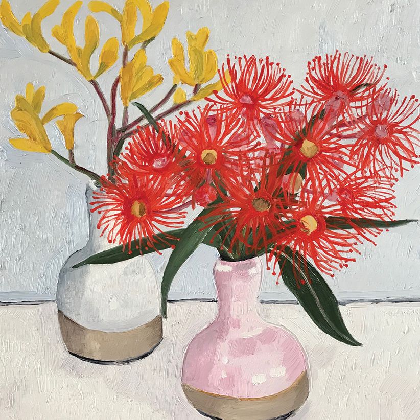 MV Greeting Card - Australian Natives in Bud Vase – Mockingbird Lounge